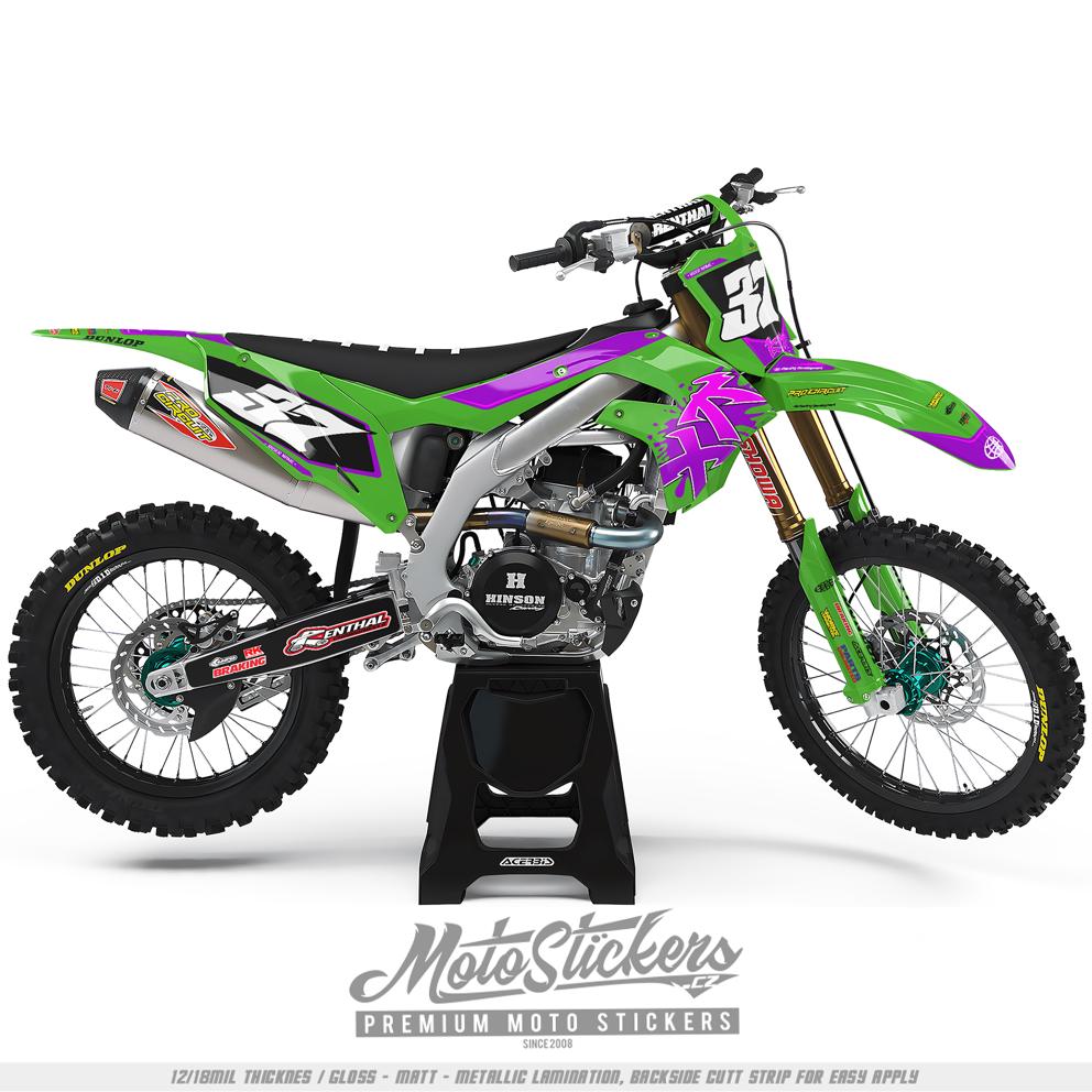 Kawasaki KXF KX450F 2019-2023 KX250F 2021-2025 Stickers Kit - Etsy