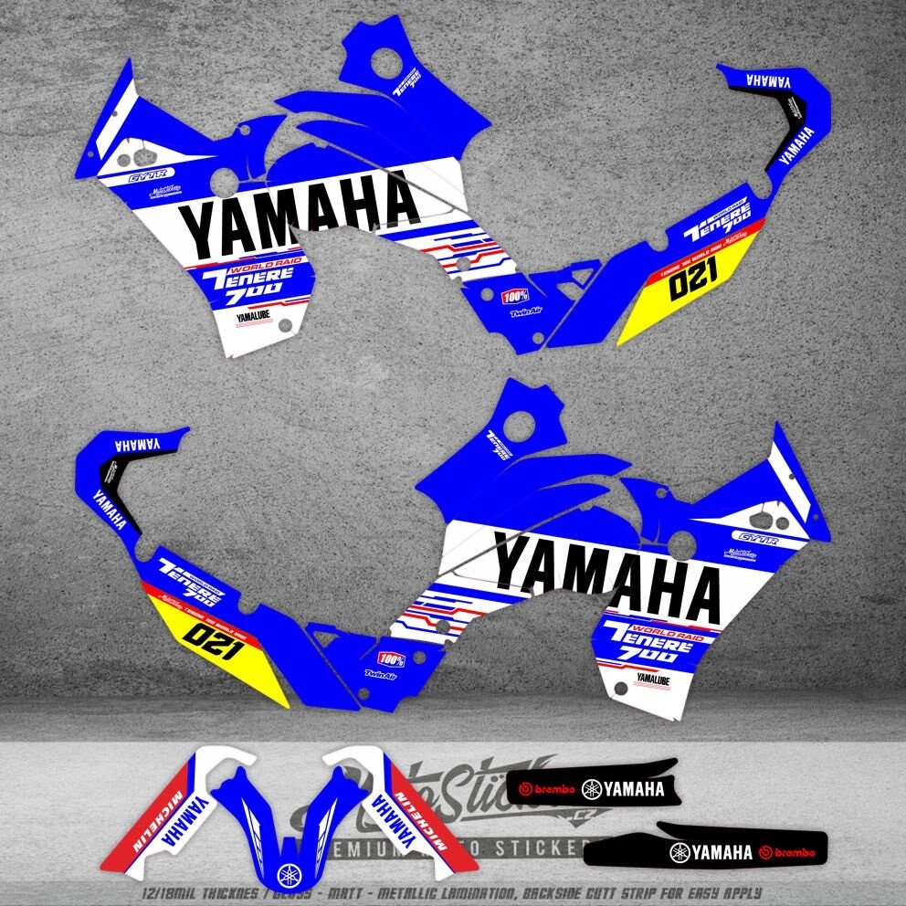 Yamaha Tenere 700 2019-2024 Graphic Kit - Stickers - Etsy