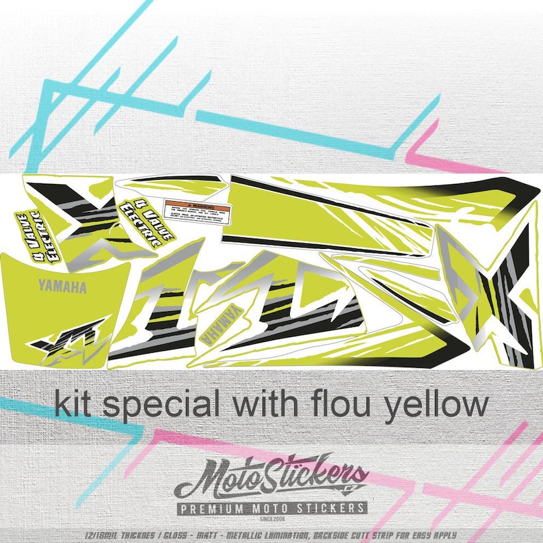 Yamaha XT 600 E 1998-99 Stickers Kit Neon Yellow - Etsy
