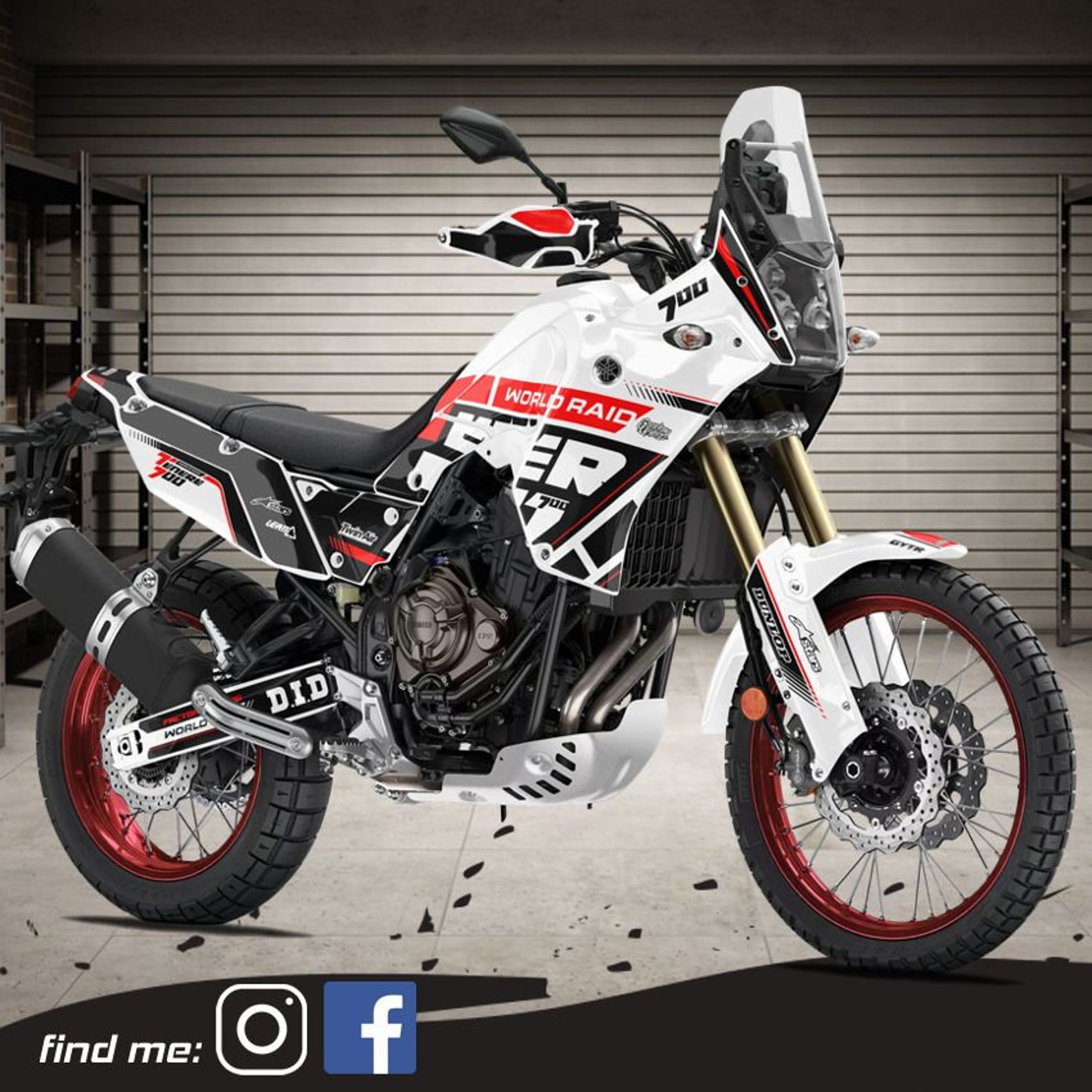 Yamaha Tenere 700 2019-2024 Graphic Kit - Stickers - Etsy