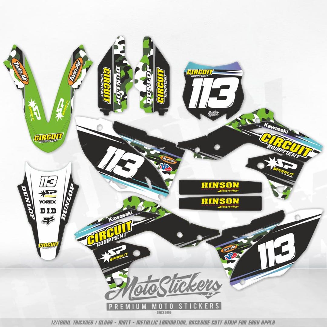 Kawasaki KX250F 2013-2016 Vector Graphics MX Template 1:1 - Etsy