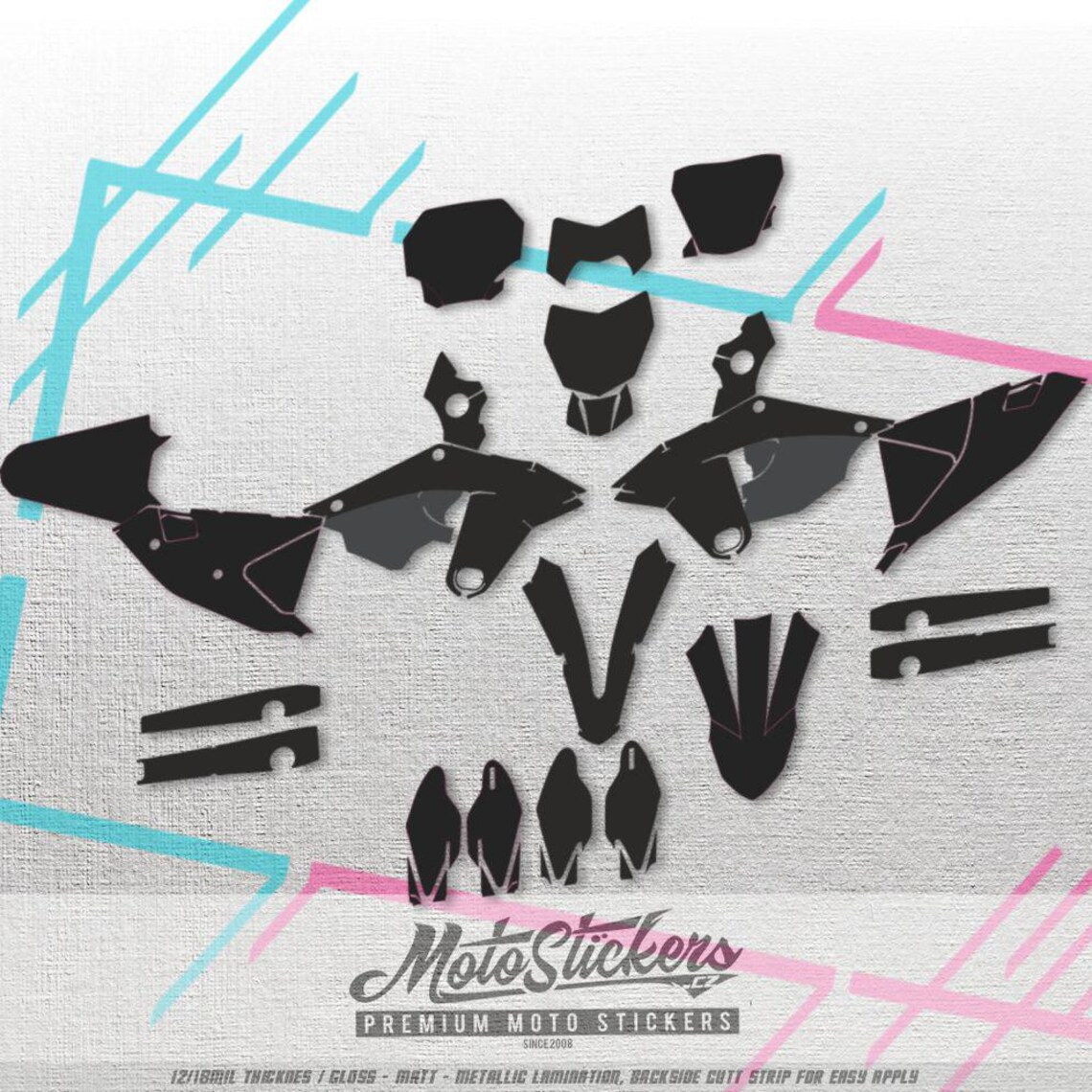 FANTIC 125 250 XX 2023 Vector Graphics MX Template 1:1 - Etsy