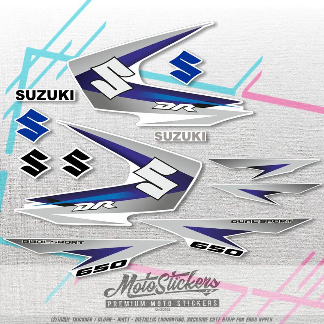 Suzuki DR650 1996/2023 Vector Graphics MX Template 1:1 - Etsy