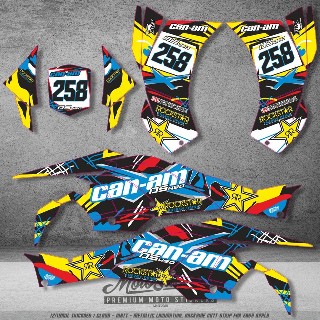Can-am DS 450 DS450 Graphic Kit - Stickers - Etsy