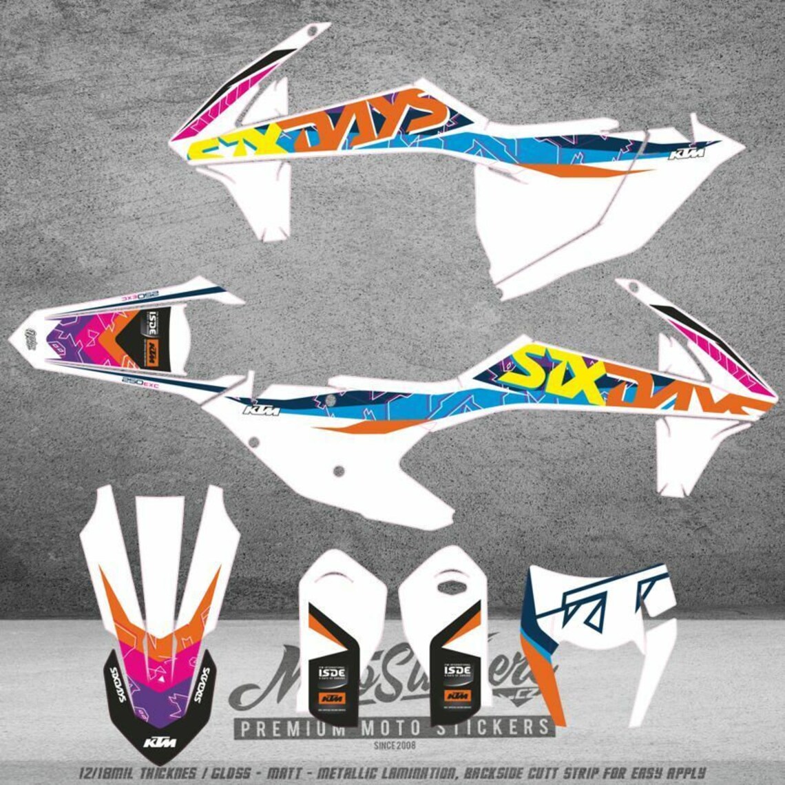 KTM Exc XC XCF Enduro All Models 2017 - 2019 Graphic Kit - Stickers - Etsy
