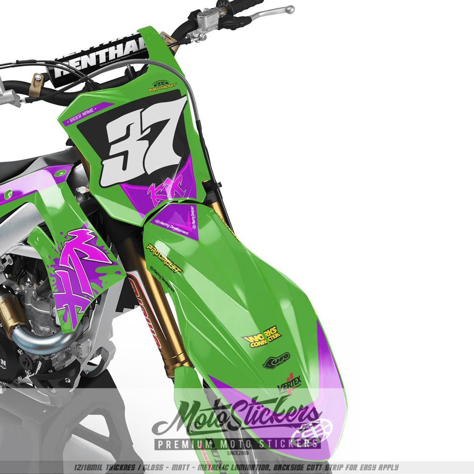 Kawasaki KXF KX450F 2019-2023 KX250F 2021-2025 Stickers Kit - Etsy