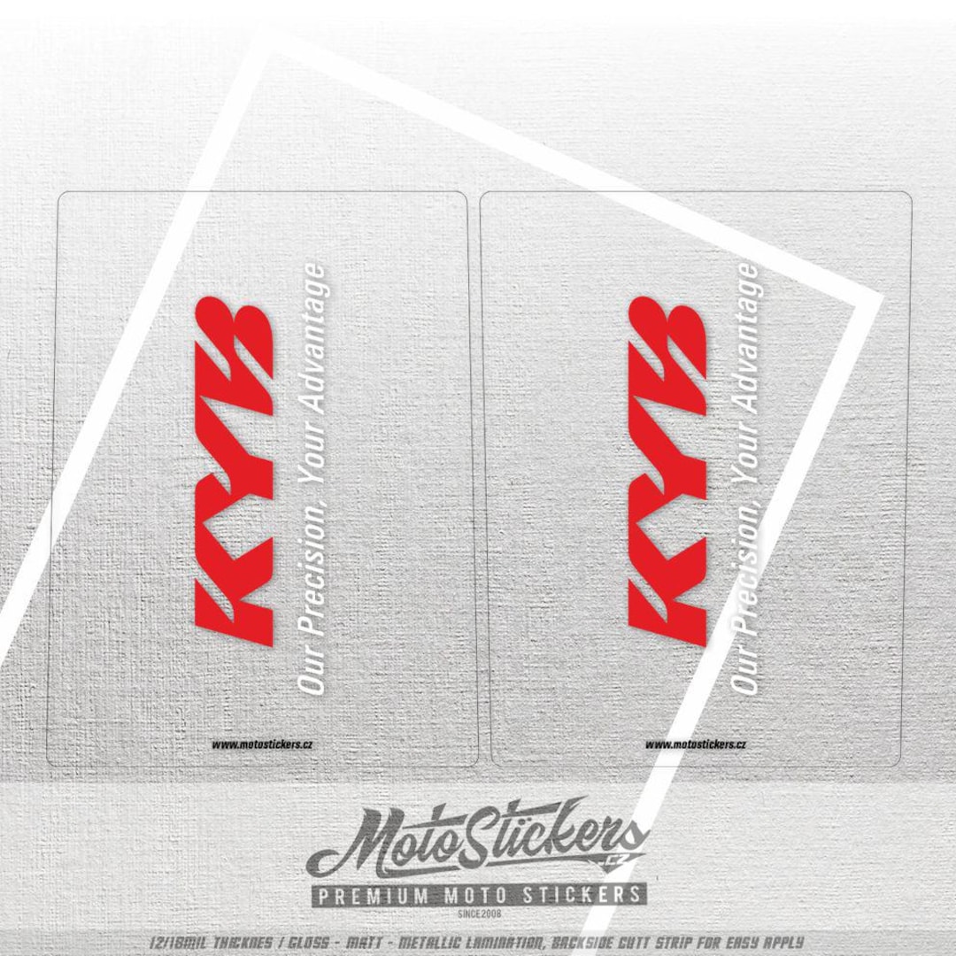 KYB Upper Fork Decals Motorcycle Graphic Motocross Enduro - Clear - Etsy