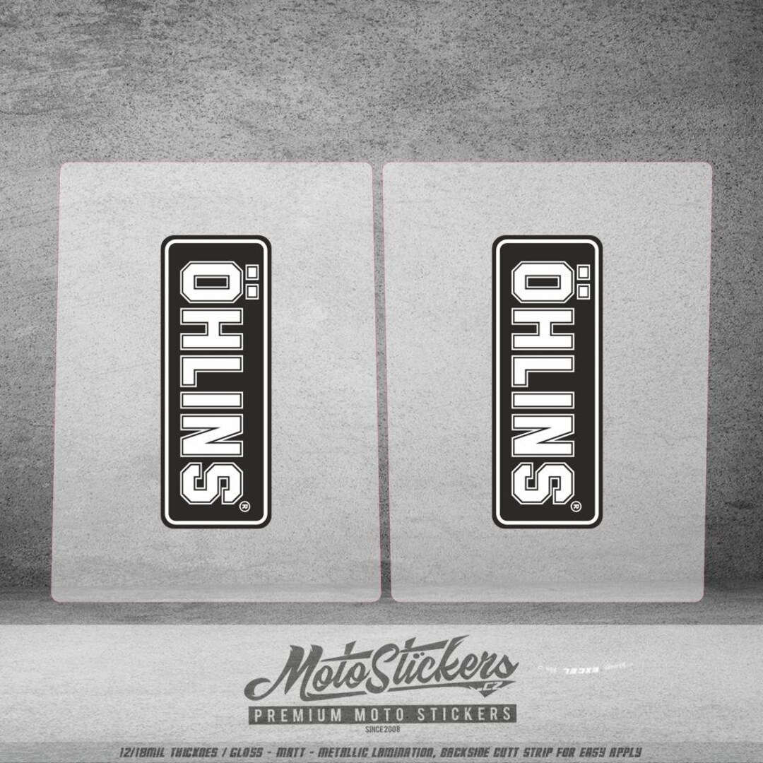 Ohlins Upper Fork Decals Motorcycle Graphic Motocross Enduro - Clear - Etsy