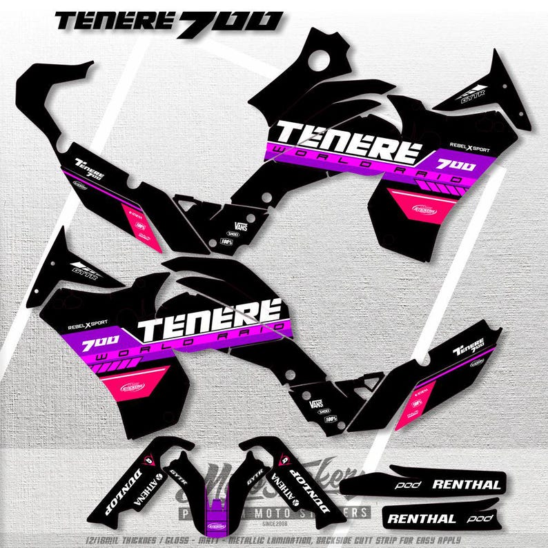 Yamaha Tenere 700 2019-2025 Graphic Kit - Stickers - Etsy