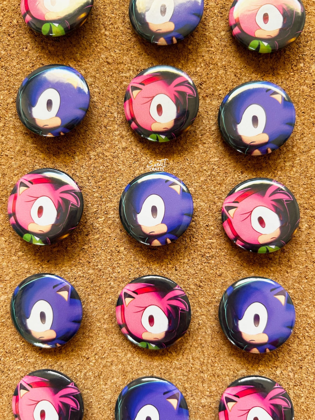 Sonic Stare Buttons - Etsy