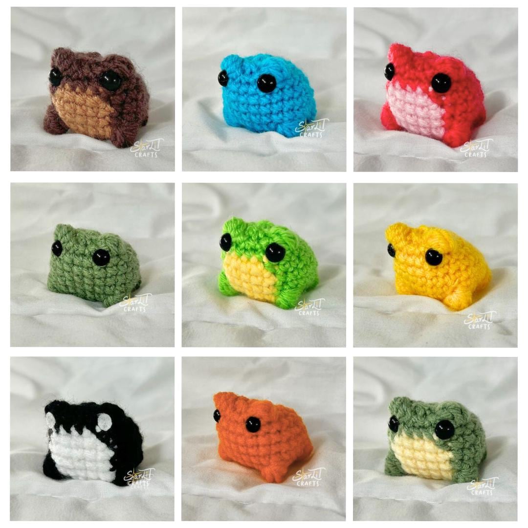 Mini Frogs Amigurumi Crochet - Etsy