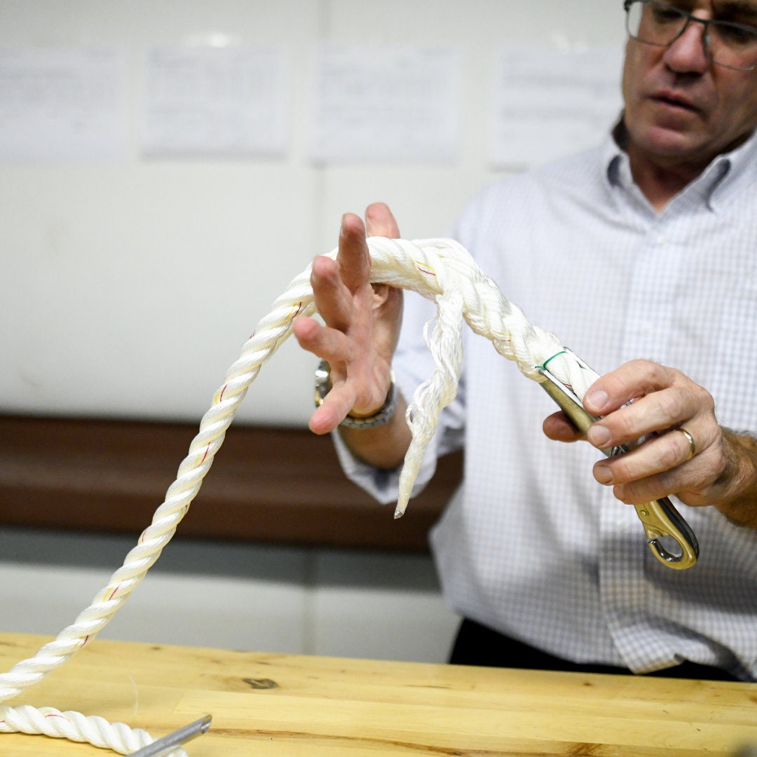 Mooring Line 3/4" Diameter Line Premium 3 Strand Nylon Stainless Steel ...