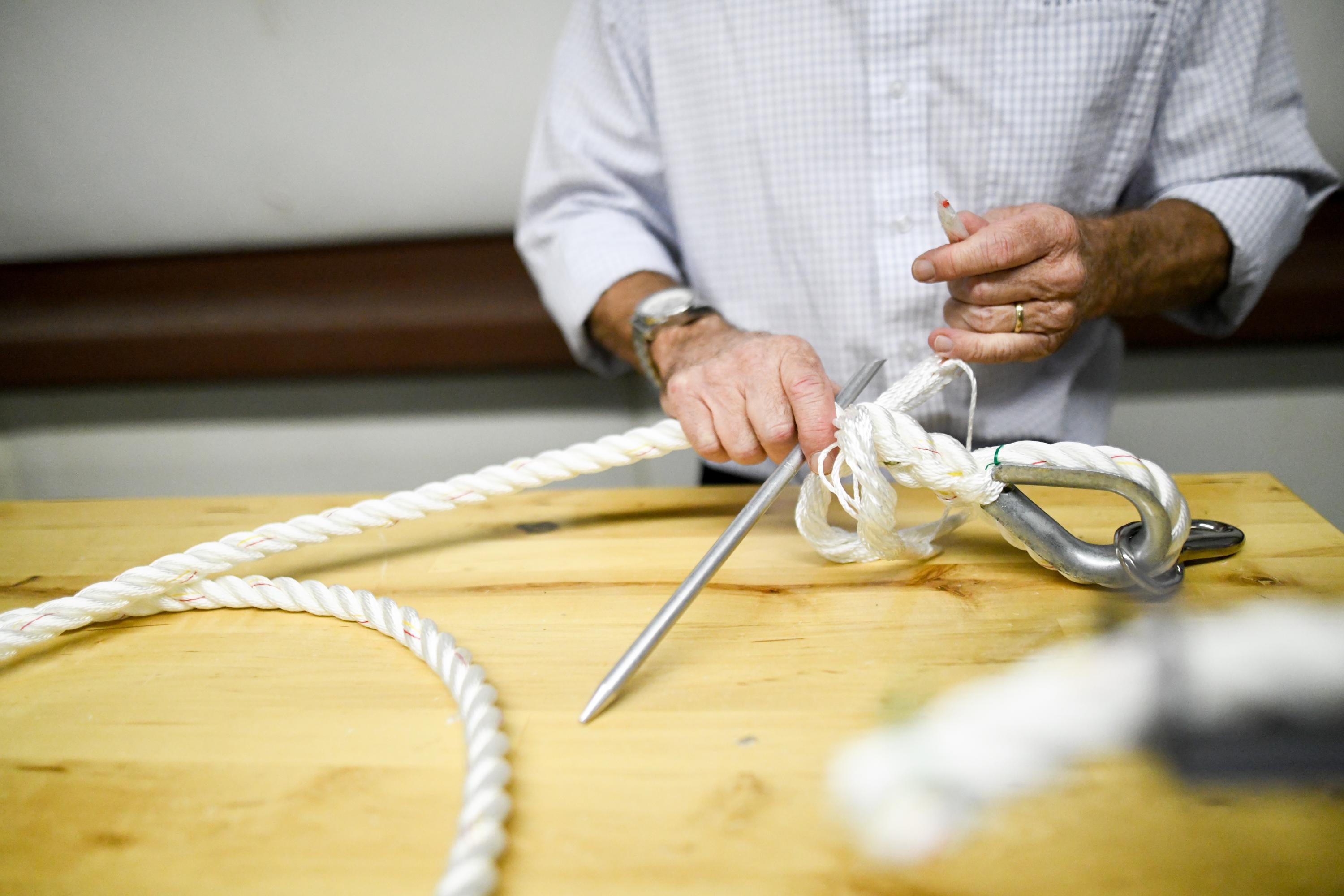 Pontoon Mooring Bridle - 5/8" Diameter 3 Strand Nylon Mooring Line. 1/2 ...