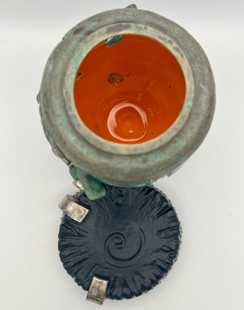 Stoneware Pottery Frankenstein Halloween Luminary - Etsy