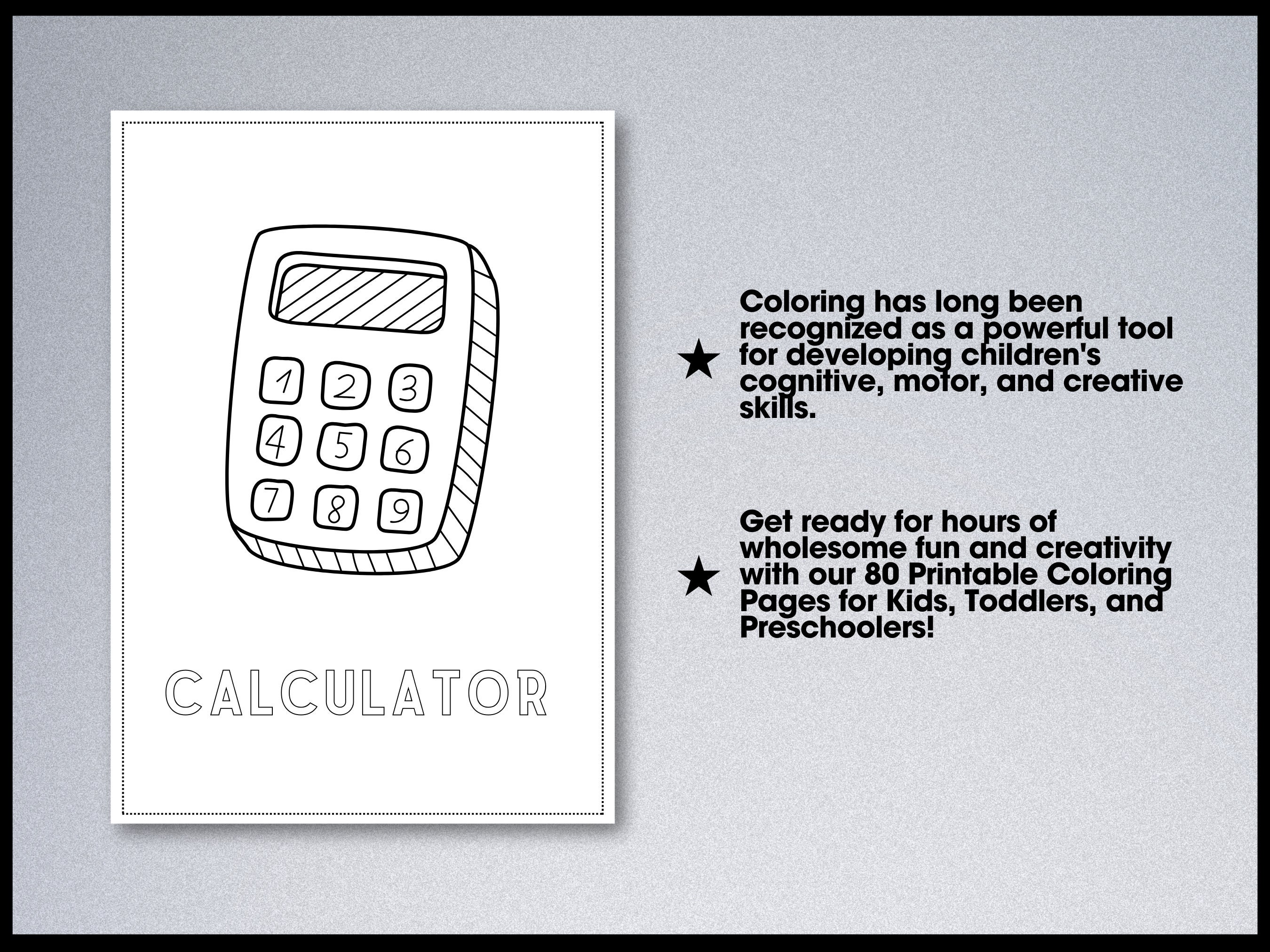 84 Printable Coloring Pages for Kids, Toddlers, Preschoolers, Coloring ...