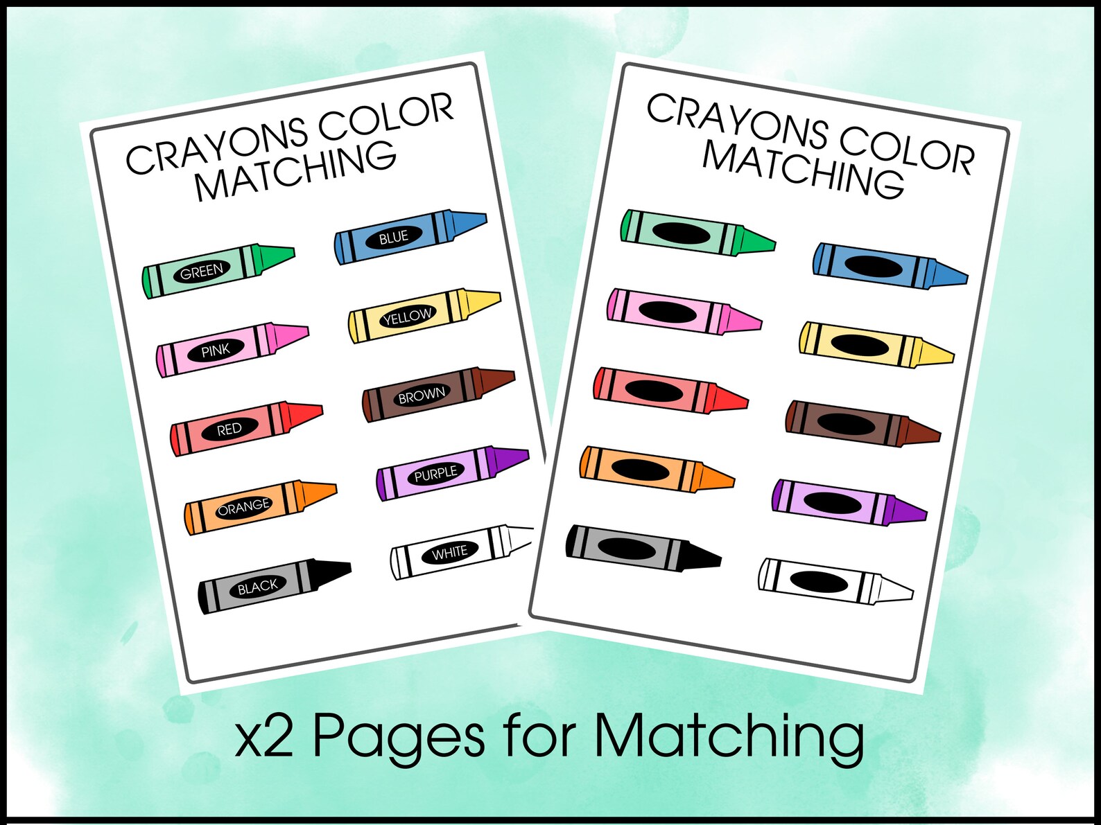 Color Matching Game Busy Book Printable Educational Activity Busy ...