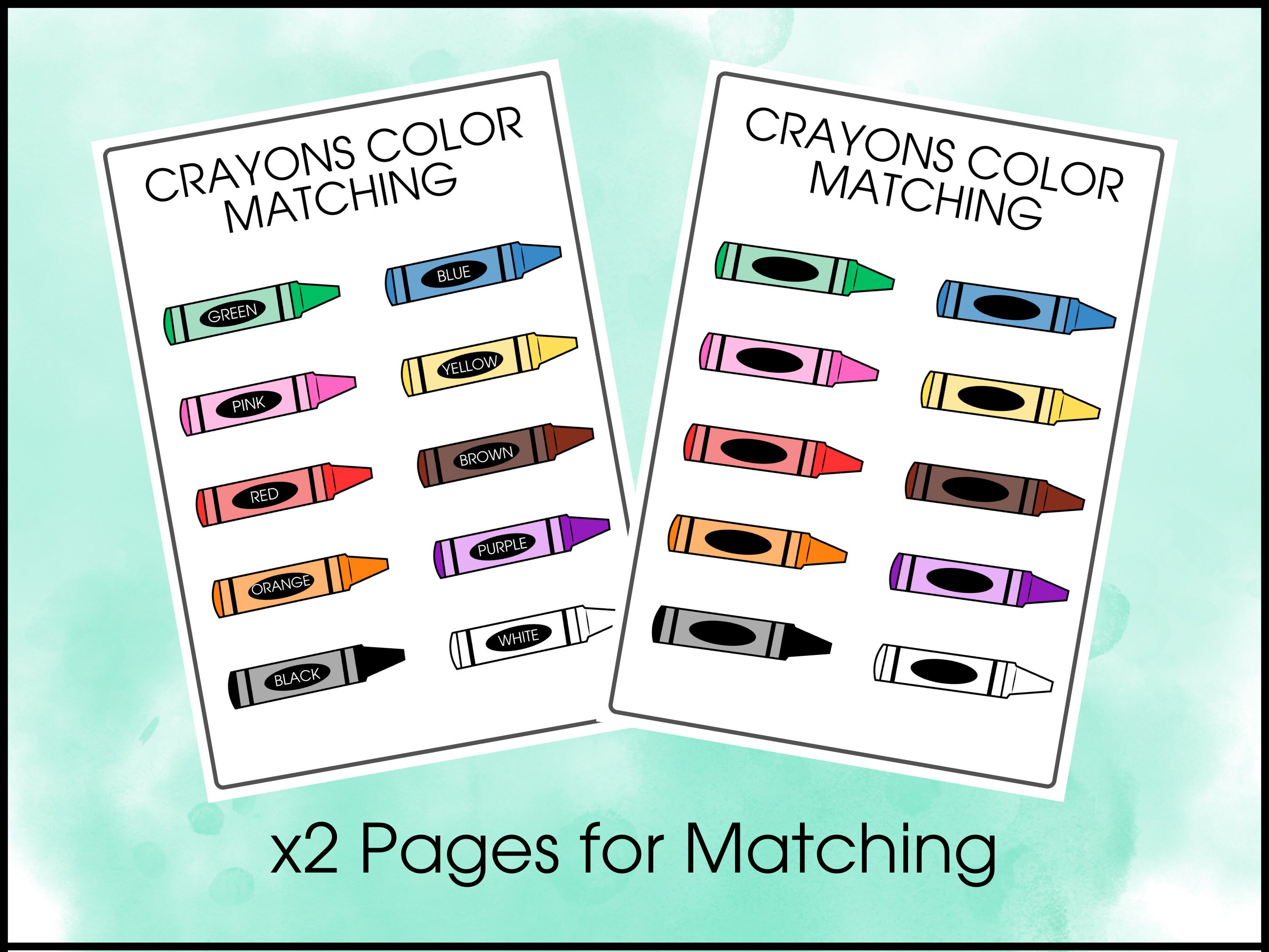 Color Matching Game Busy Book Printable Educational Activity Busy ...