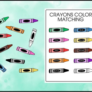 Color Matching Game Busy Book Printable Educational Activity Busy ...