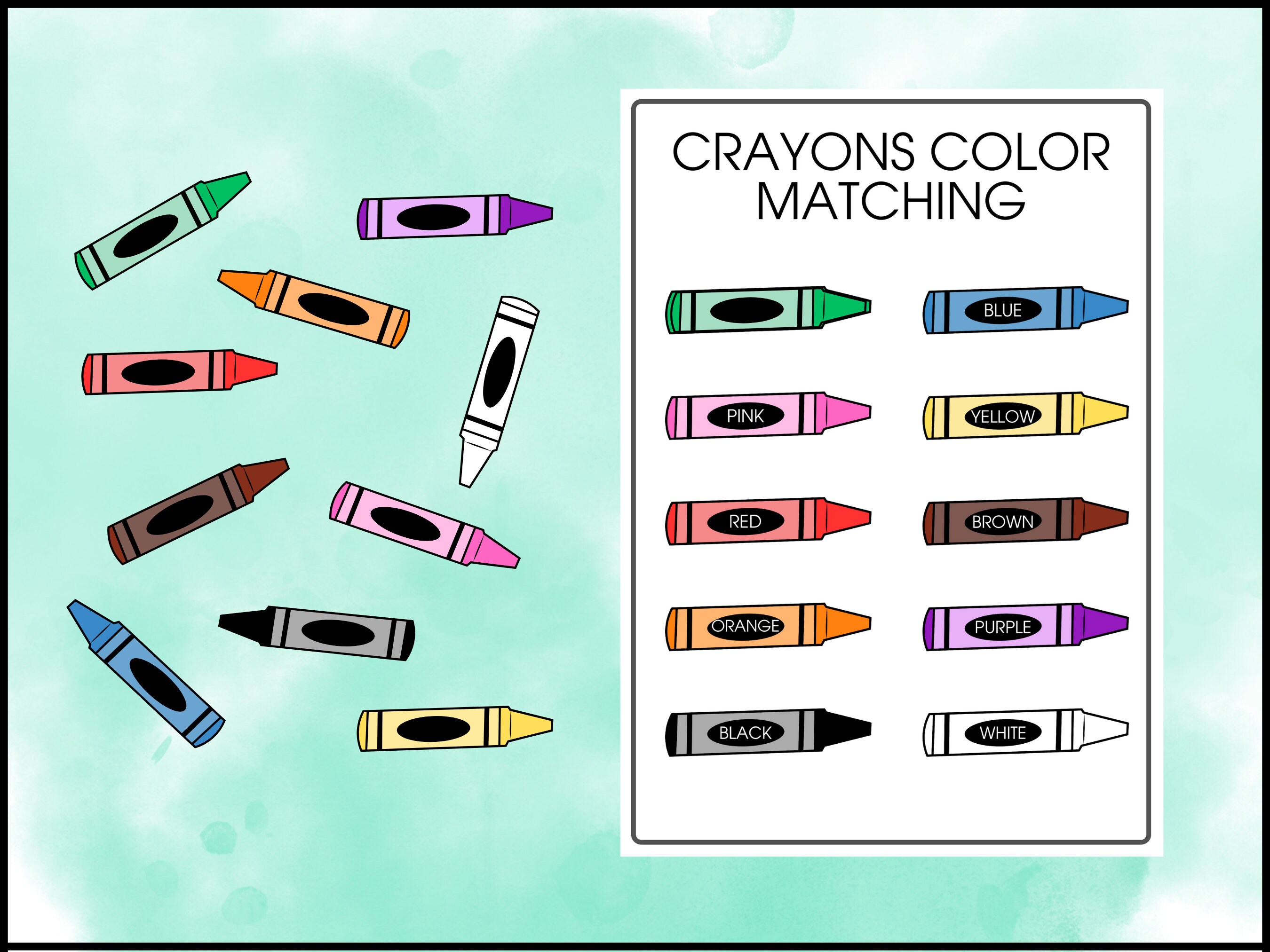 Color Matching Game Busy Book Printable Educational Activity Busy ...