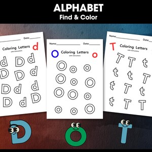 Alphabet Coloring Pages Preschool Printable ABC Worksheets Letters A-Z ...