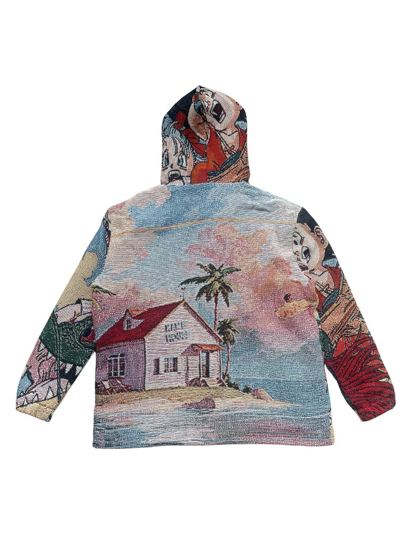 Anime Silk Lined Tapestry Sweater - Etsy