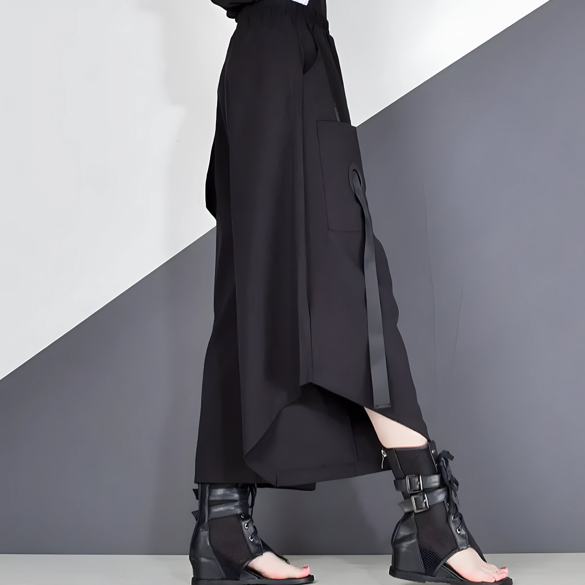 Hakama Cargo Pants Japanese Pants Tactical Pants Japanese Streetwear ...