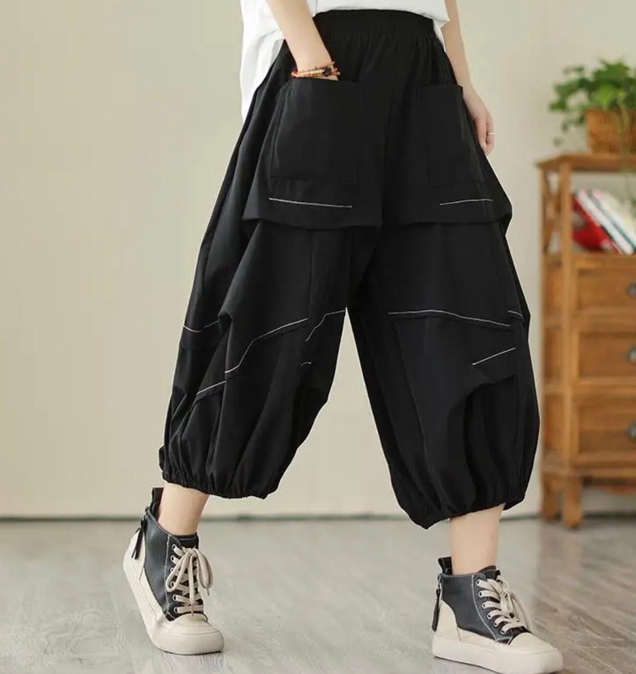 Hakama Cargo Pants Japanese Pants Tactical Pants Japanese Streetwear ...