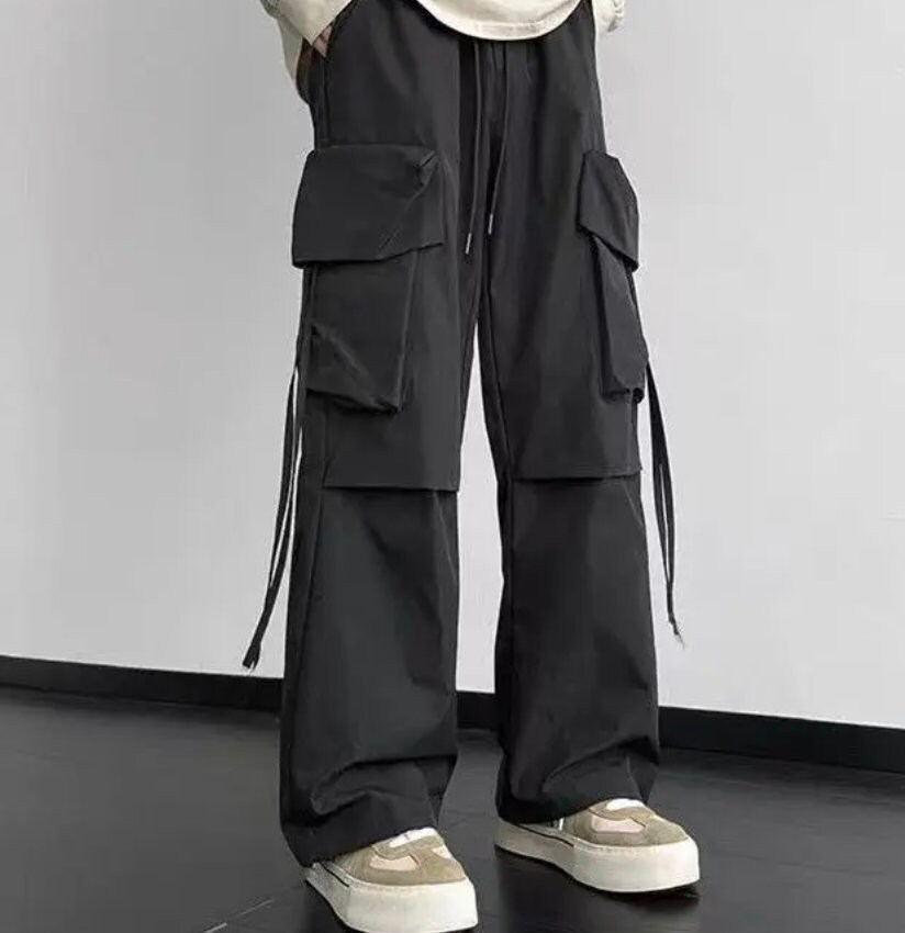 Hakama Cargo Pants Japanese Pants Tactical Pants Japanese Streetwear ...