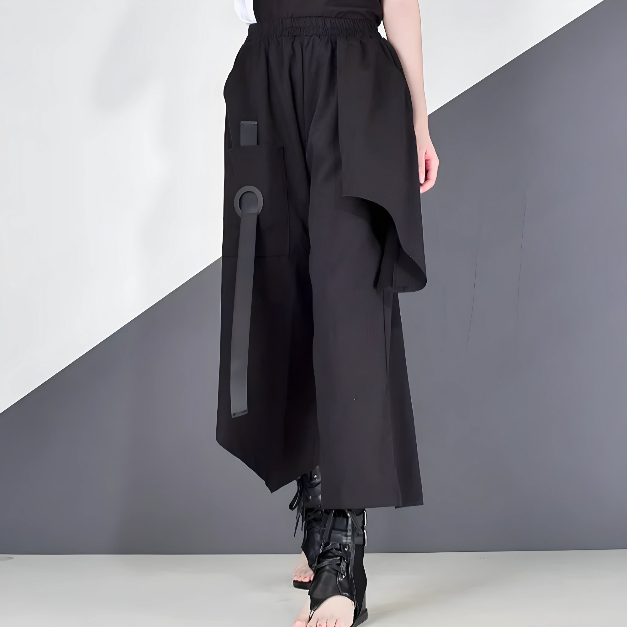 Hakama Cargo Pants Japanese Pants Tactical Pants Japanese Streetwear ...