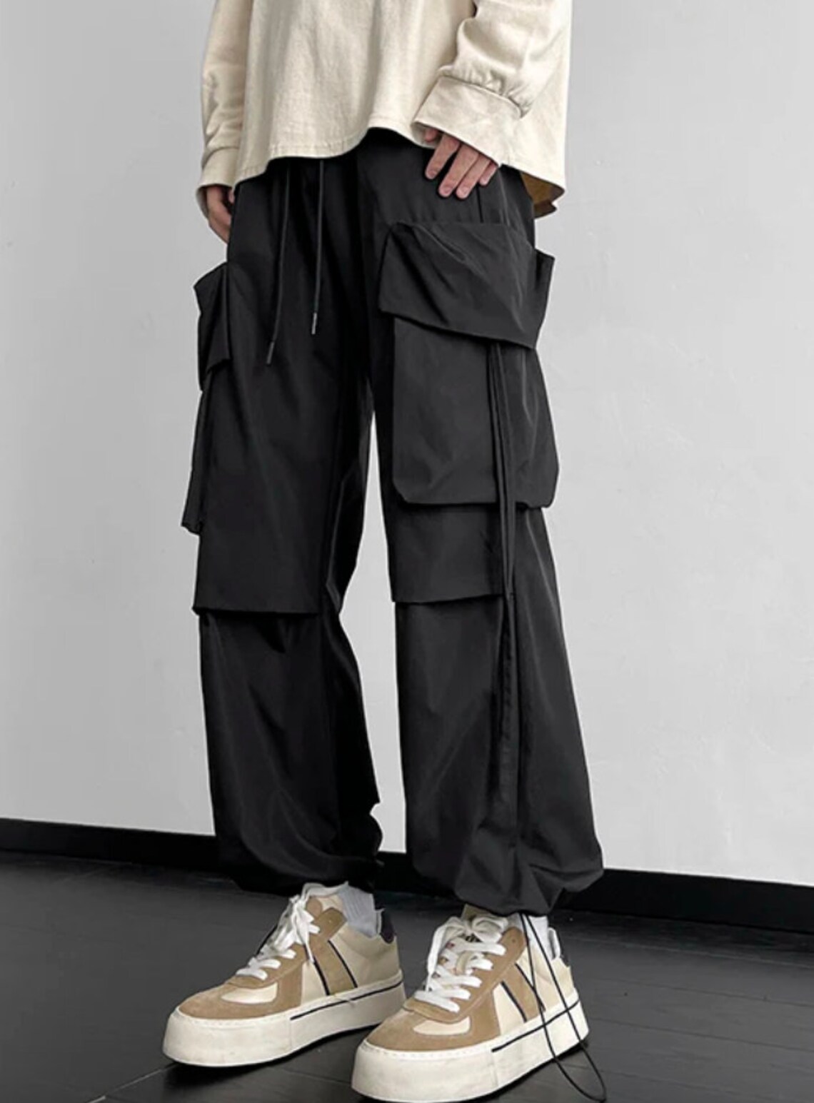 Hakama Cargo Pants Japanese Pants Tactical Pants Japanese Streetwear ...