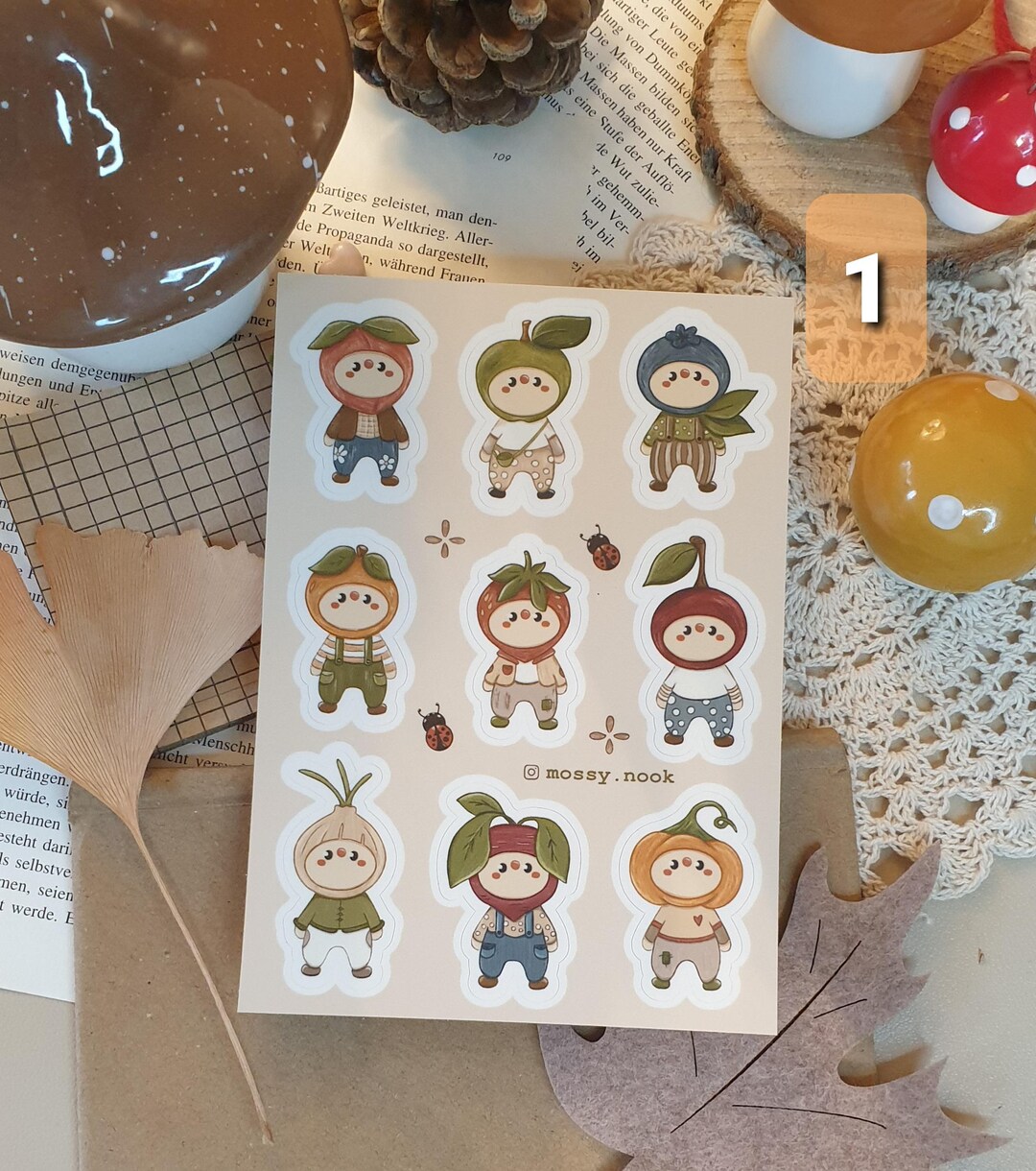 Garden Buddies Sticker Sheet: Matte Vinyl Waterproof Stickers - Etsy