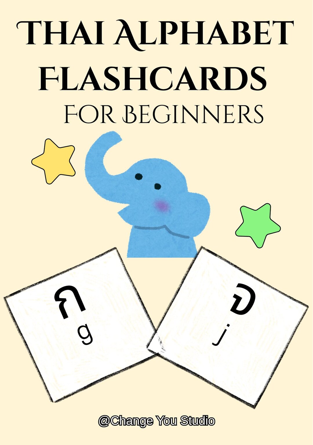 Thai Alphabet Flashcards PDF | Thai Language Learning for Beginners | ก ...