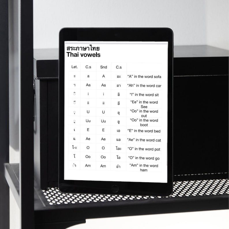 Thai Alphabet Consonant Guide: Pronunciation & Writing Practice (PDF ...