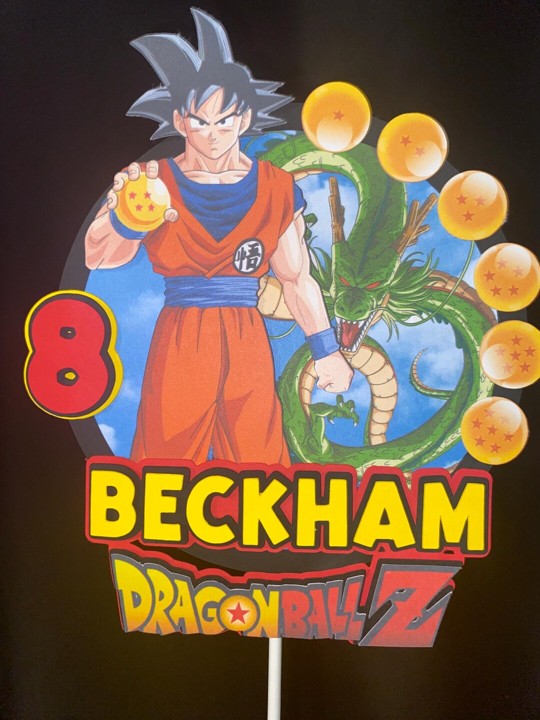 Dragon Ball Z Goku Cake Topper - Etsy UK