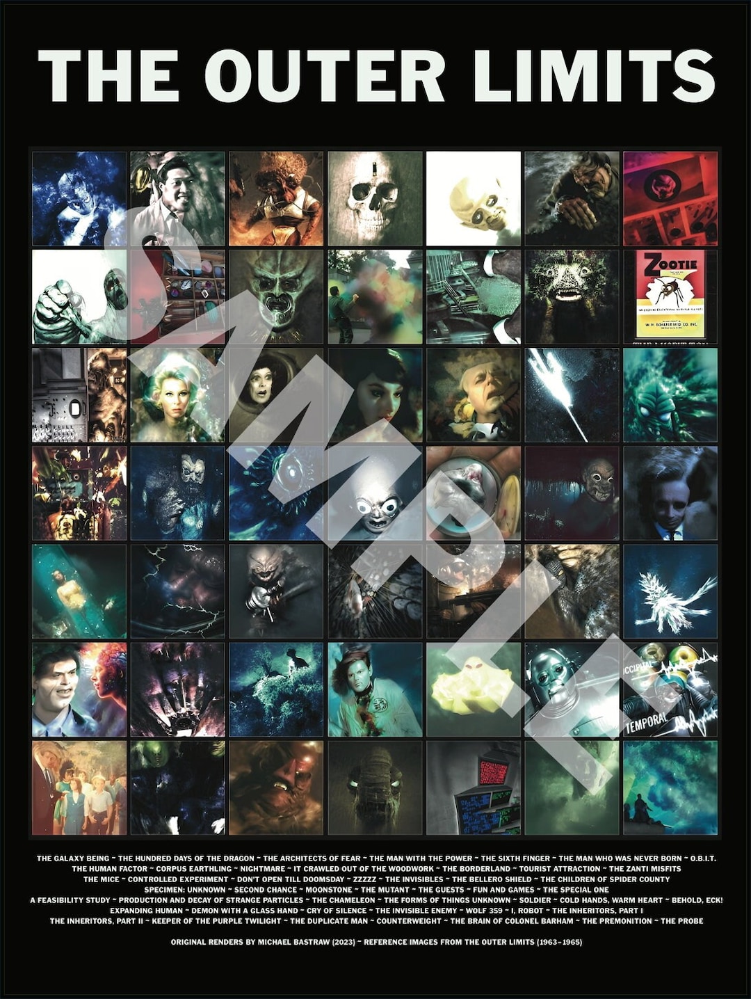 The Outer Limits TV Series 60th Anniversary Fan Art Poster - Etsy