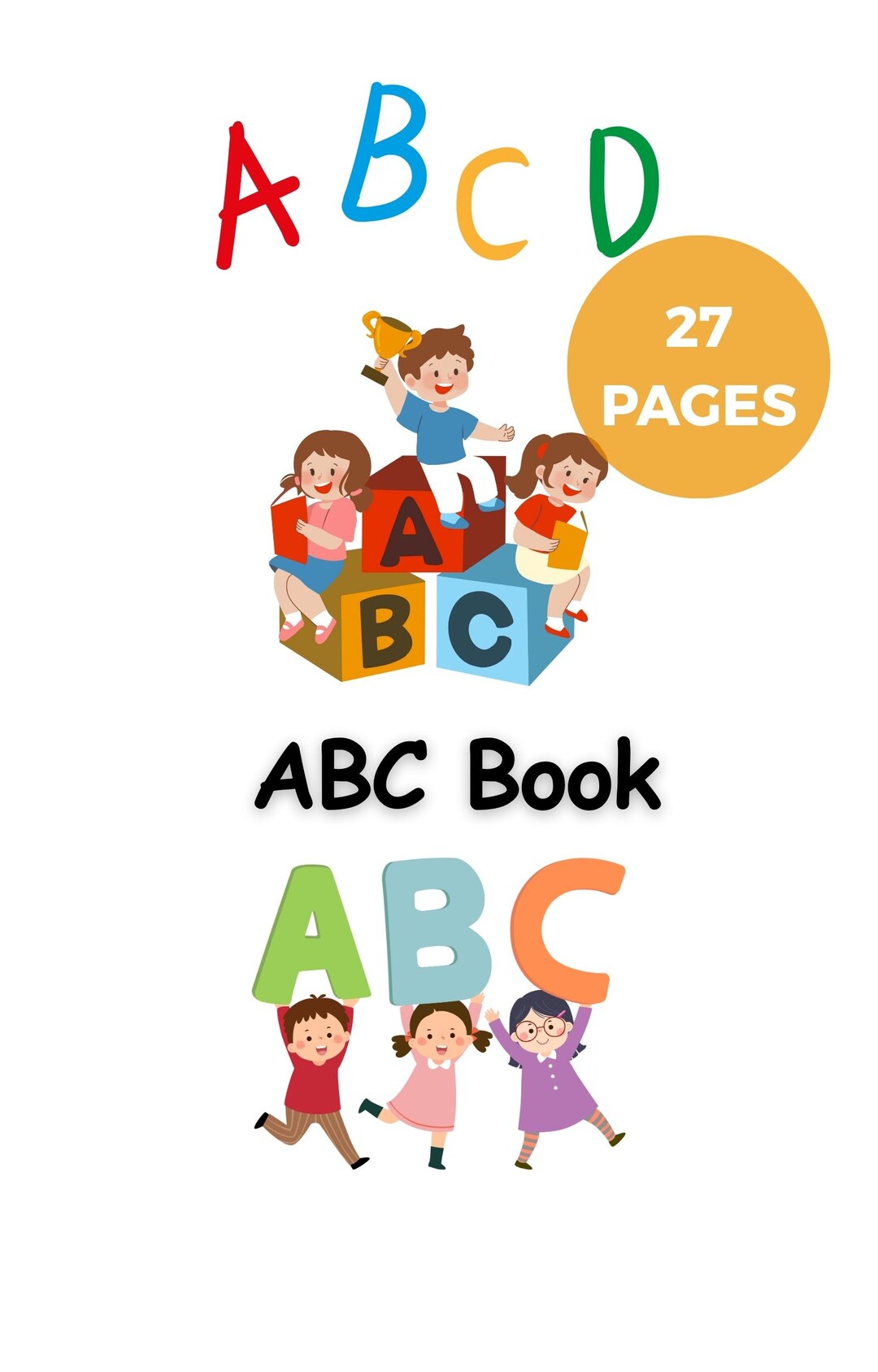 Printable Alphabet Ebook: ABC Learning Activity (PDF Download) - Etsy