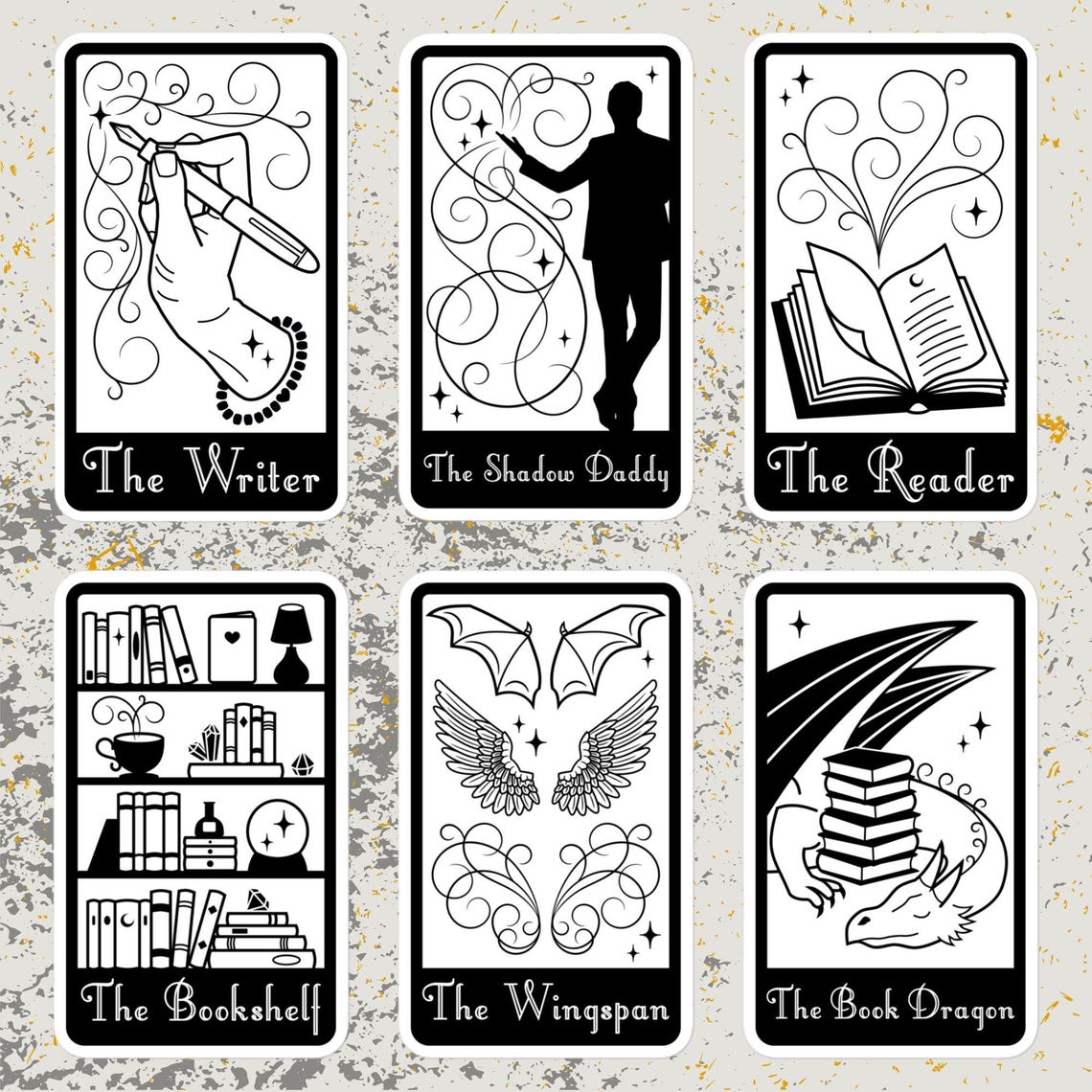 Bookish Tarot Card Stickers | Book Lover - Booktok - Bookstagram ...