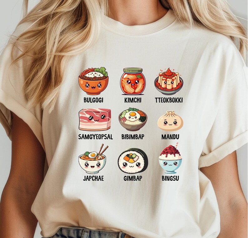 Korean Food T-shirt, Funny Foodie Lover Tee, Asian Owned - Etsy
