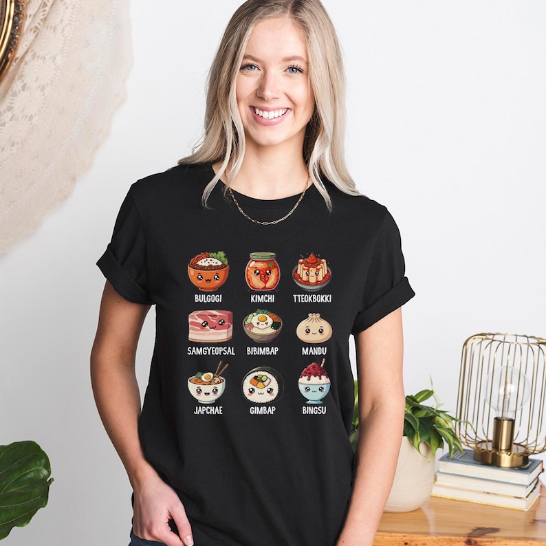 Korean Food T-shirt, Funny Foodie Lover Tee, Asian Owned - Etsy