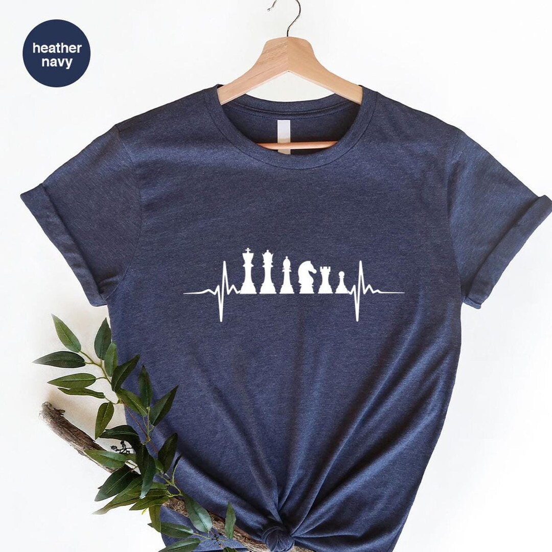 Chess Heartbeat T-shirt, Chess Player Gift, Chess Player Shirt, Chess ...
