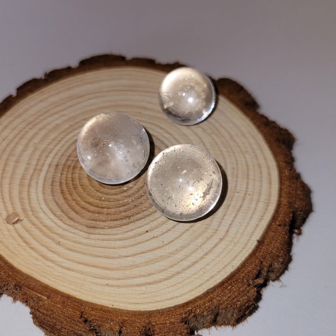 Clear Quartz Mini Spheres for Meditation or the Crystal Collector - Etsy
