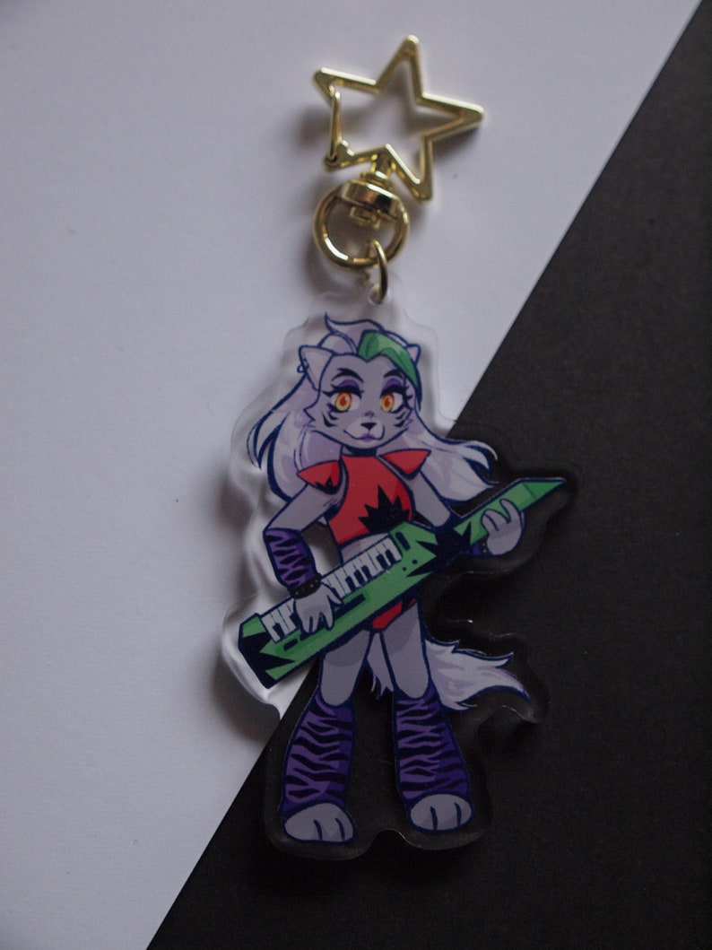 Roxy and Chica FNAF Security Breach Acrylic Keychains - Etsy
