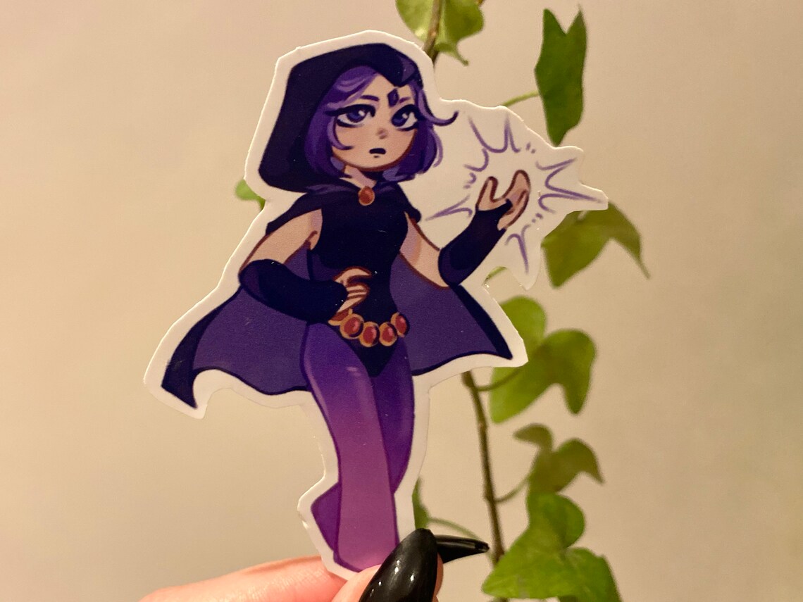 Teen Titans Starfire and Raven Stickers - Etsy