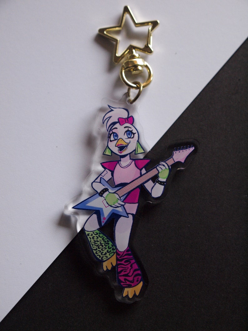 Roxy and Chica FNAF Security Breach Acrylic Keychains - Etsy