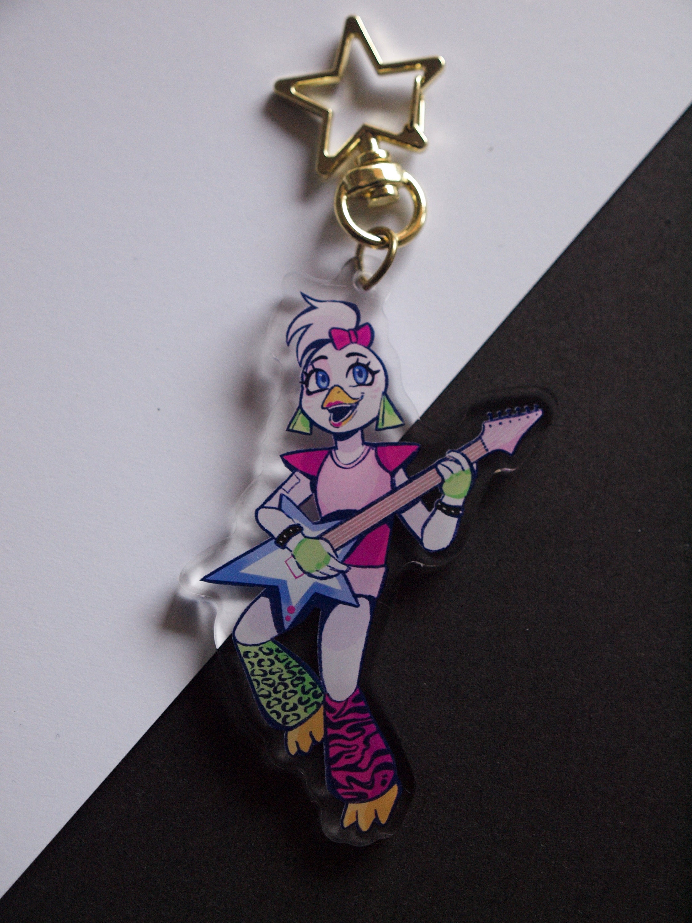 Roxy and Chica FNAF Security Breach Acrylic Keychains - Etsy