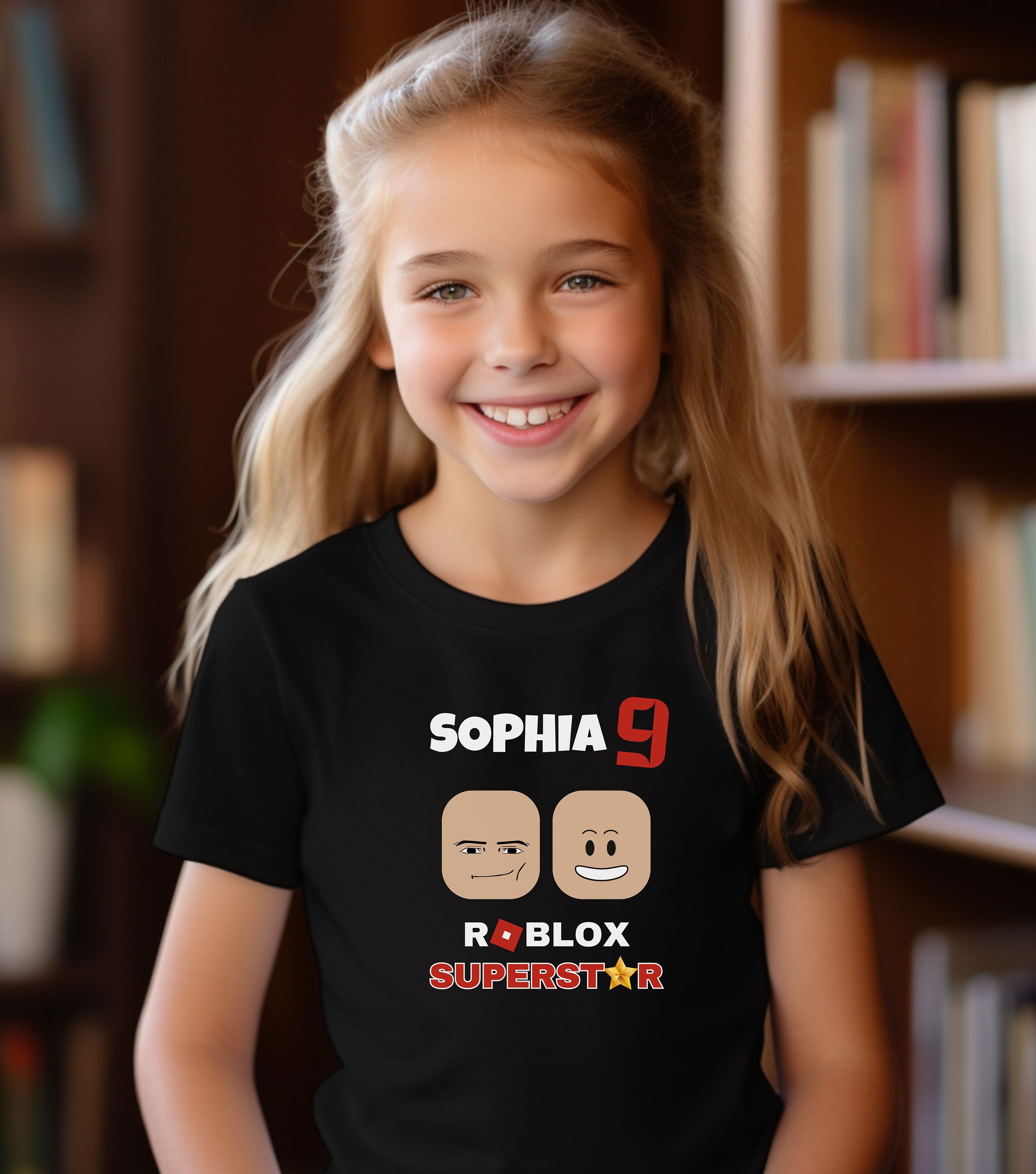 Custom Roblox Kids Birthday Shirt,roblox Shirt,gamer Shirt,roblox Lover ...