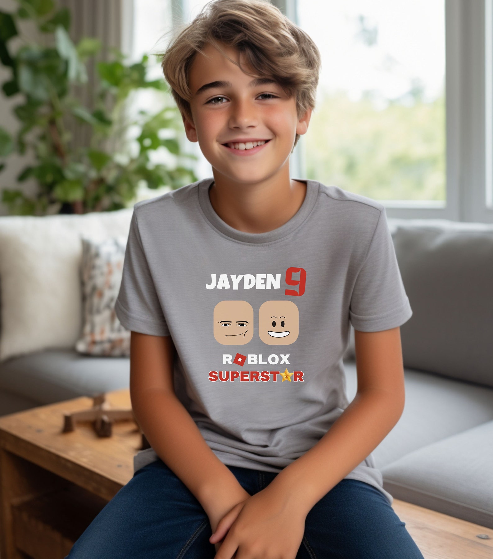 Custom Roblox Kids Birthday Shirt,roblox Shirt,gamer Shirt,roblox Lover ...
