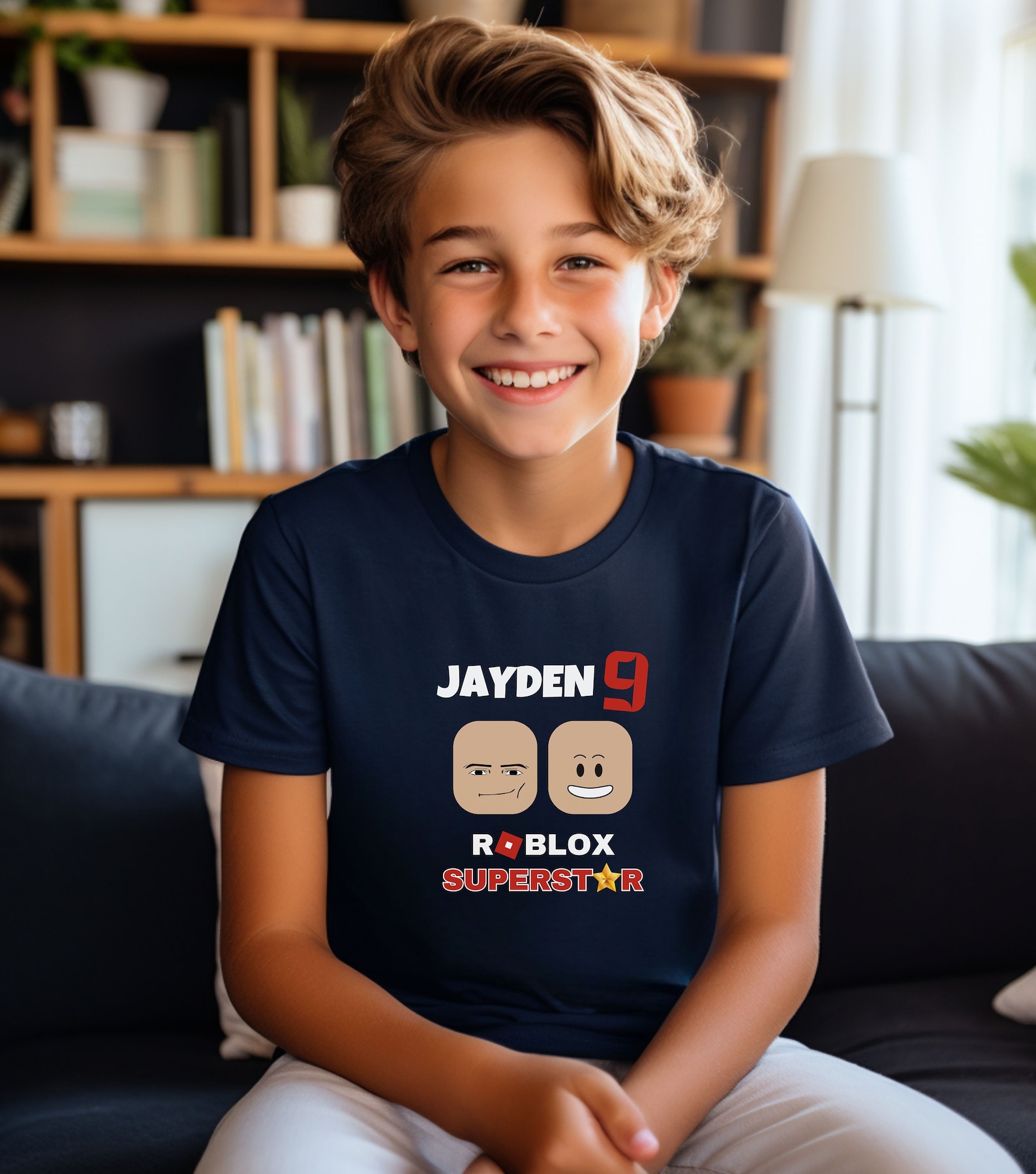Custom Roblox Kids Birthday Shirt,roblox Shirt,gamer Shirt,roblox Lover ...