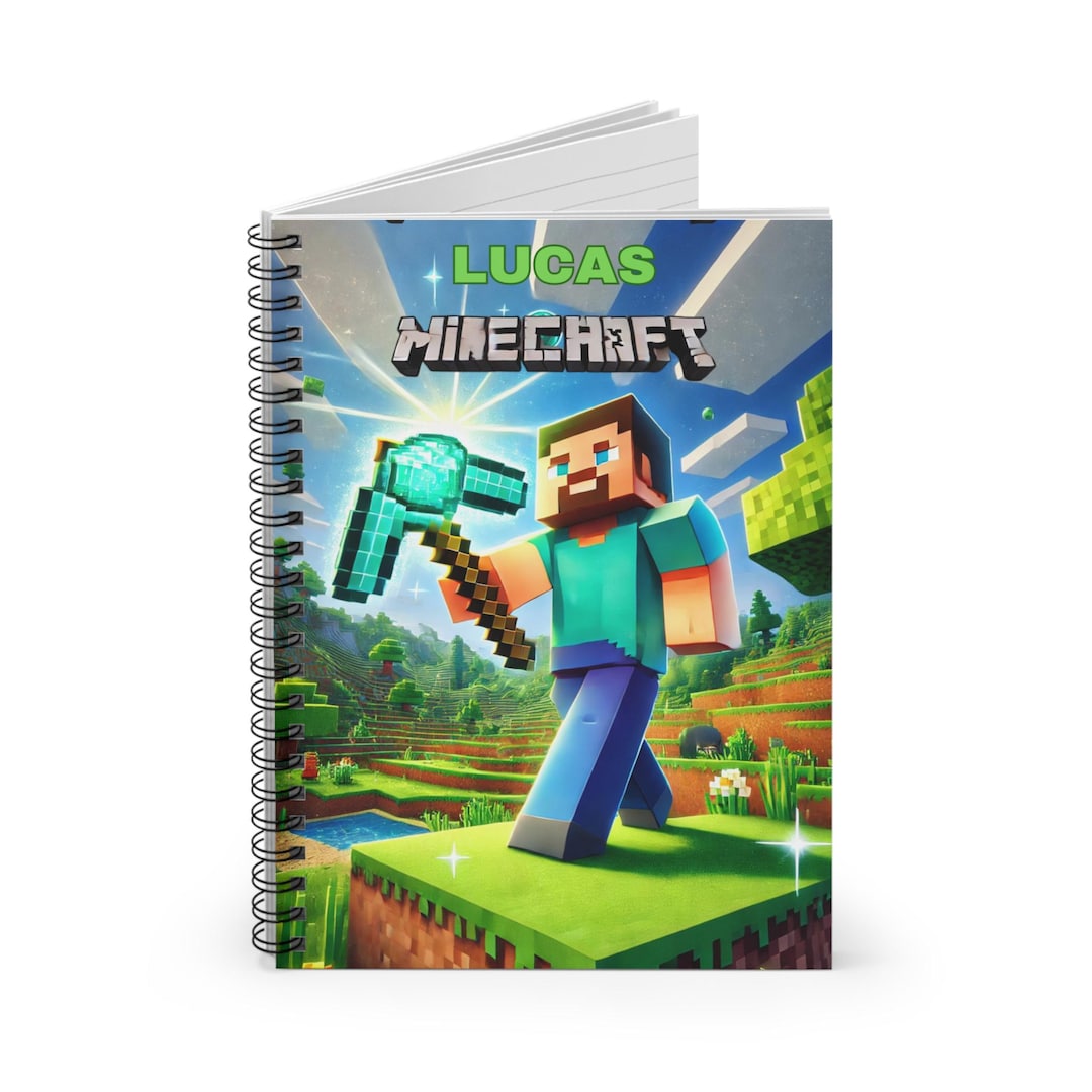 Custom Minecraft Notebook, Minecraft Journal, Back to School Notebook ...