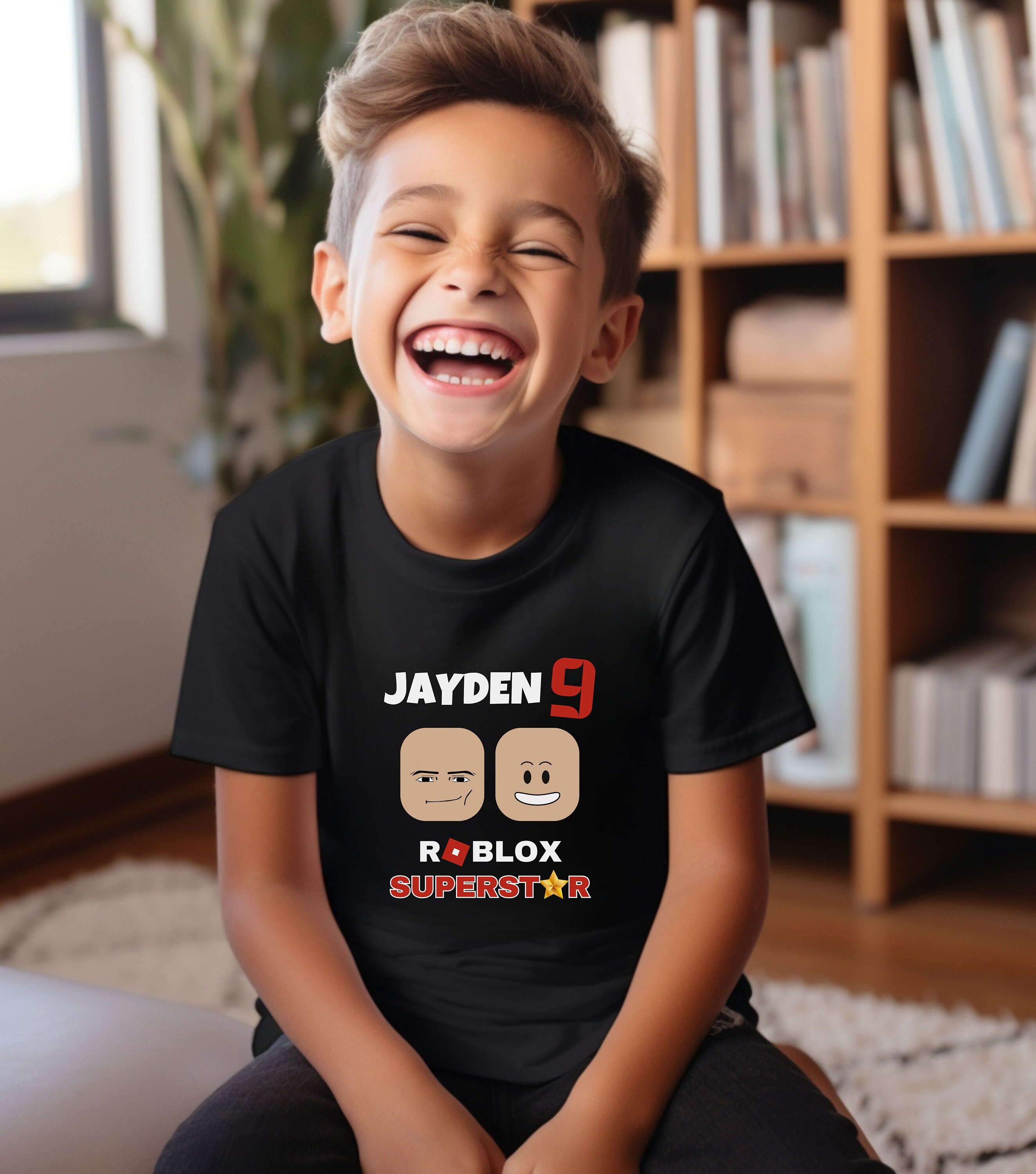 Custom Roblox Kids Birthday Shirt,roblox Shirt,gamer Shirt,roblox Lover ...